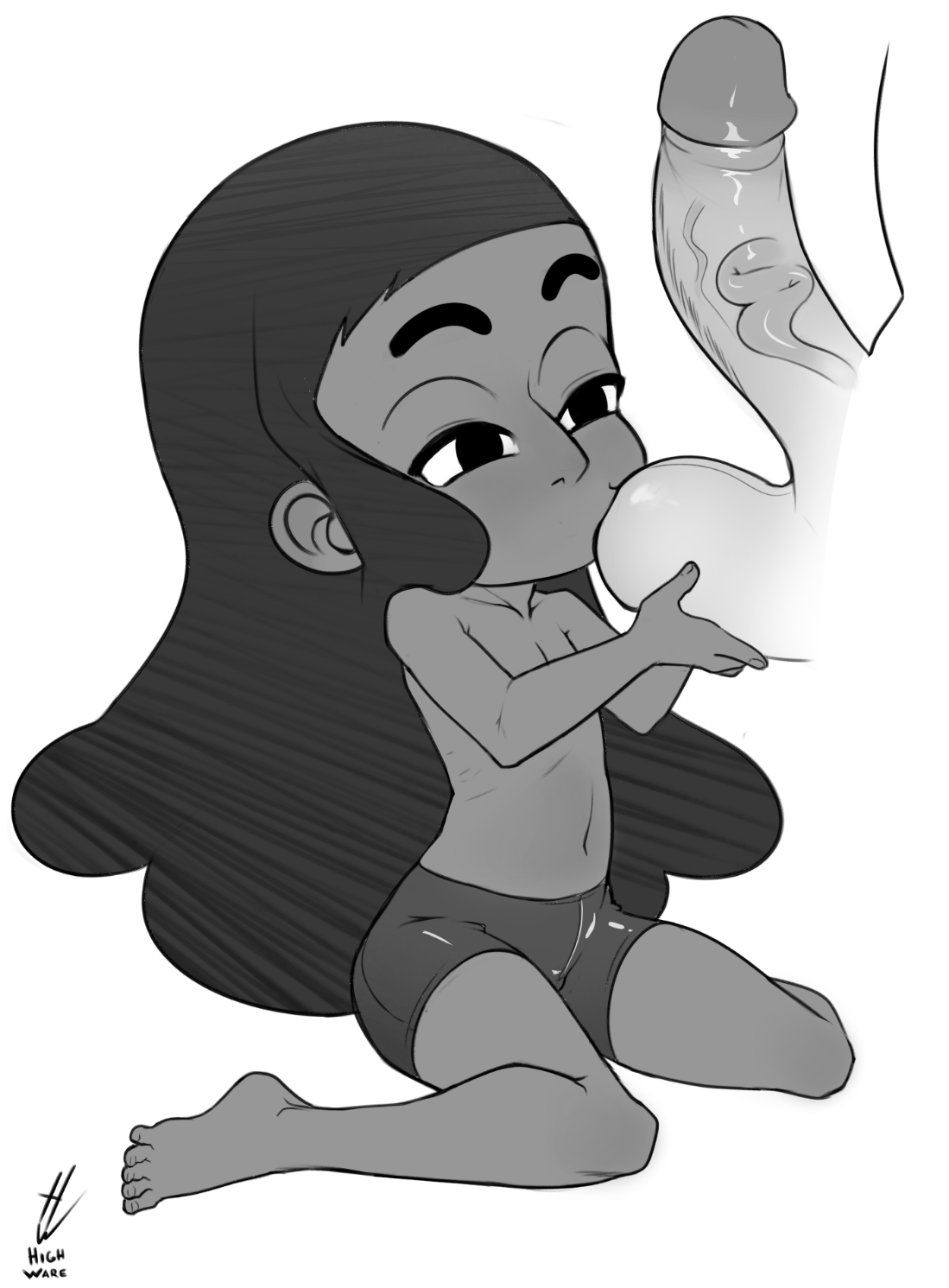 Highware {Comms Closed}: "Connie in spats doodle." - 🔞 baraag.net