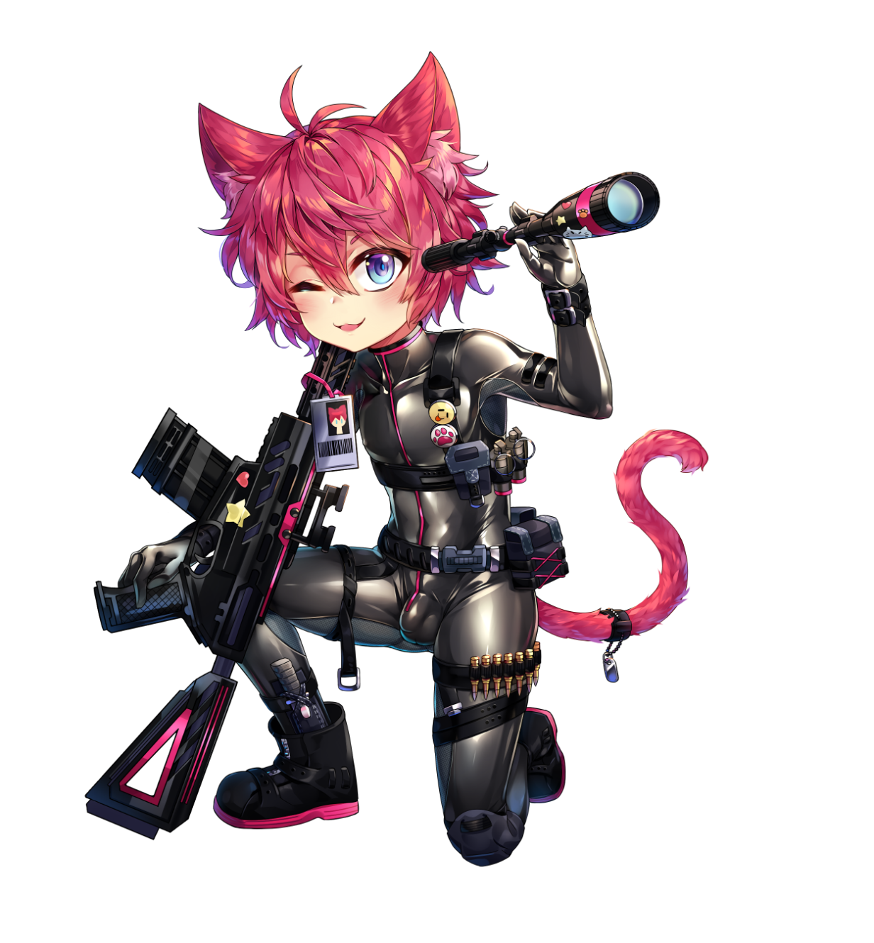 Gat: "Commission by @kona While running around in a h…" - 🔞 baraag.net