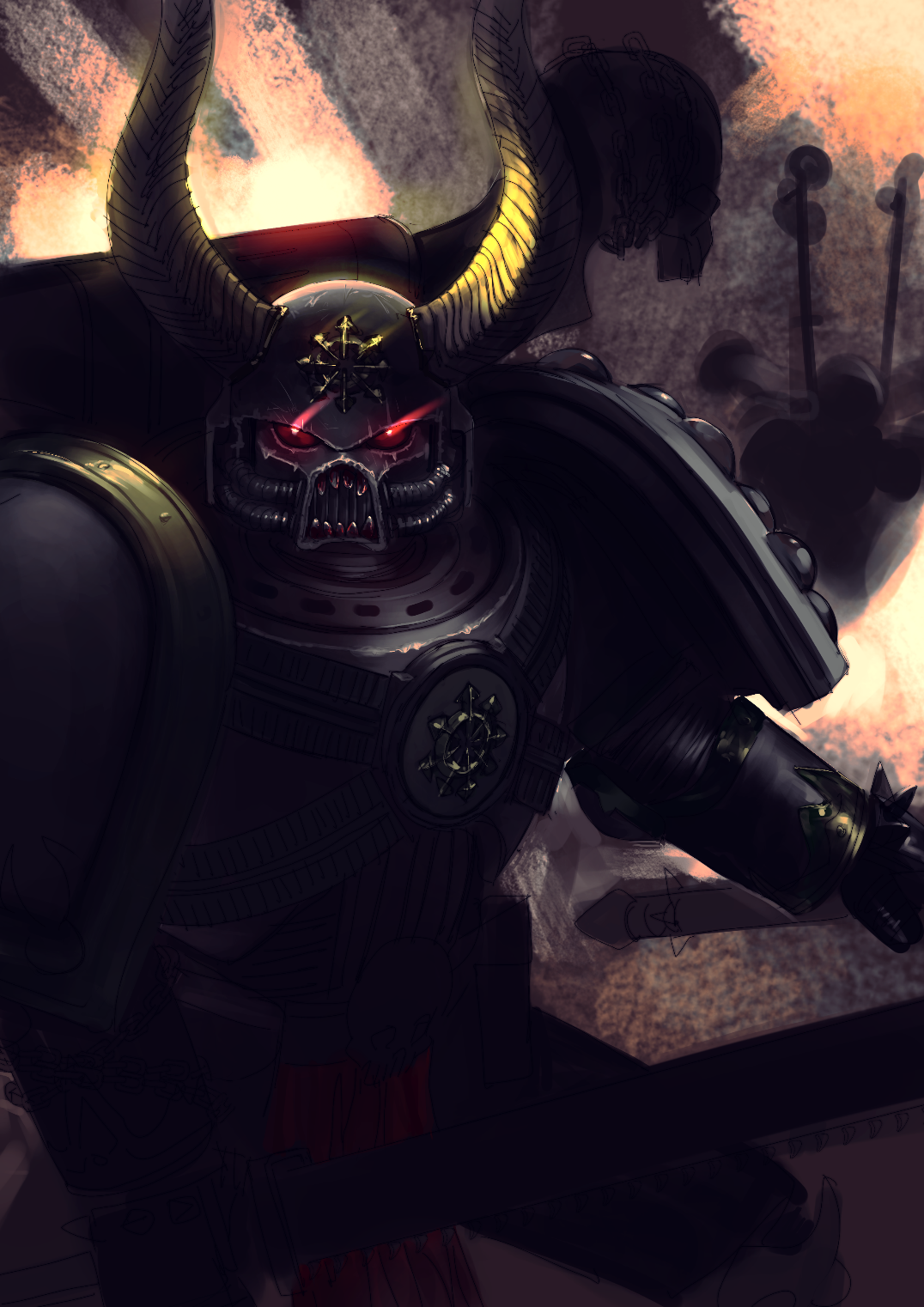 💜 Wysteria 🔞🎨🚸: "Veterans of the Long WIP #wips #wh40k" - 🔞 baraag.net