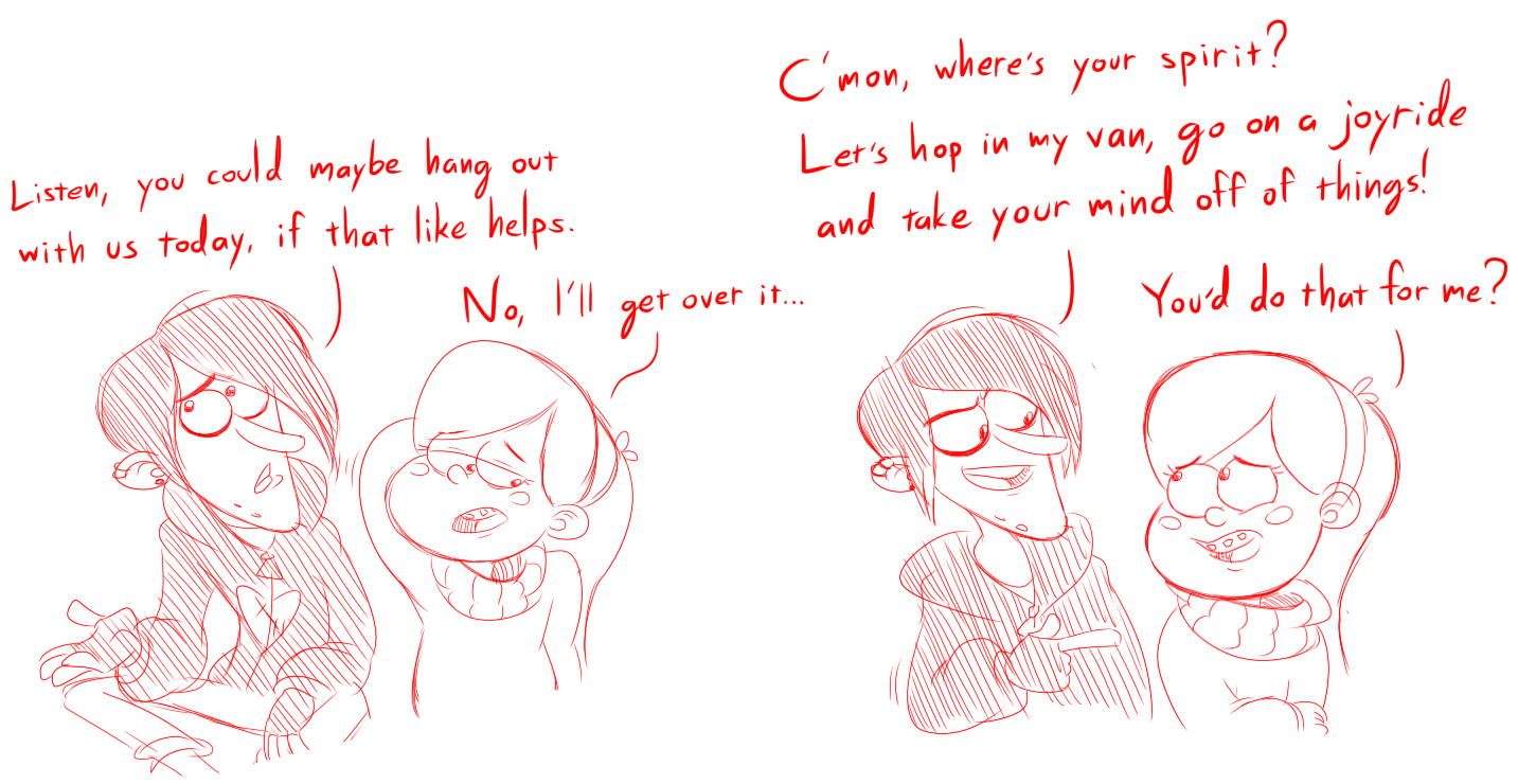 TömmeyHIV 🔞 (Comms Open): "Doodles from an unfinished Gravity Falls ...