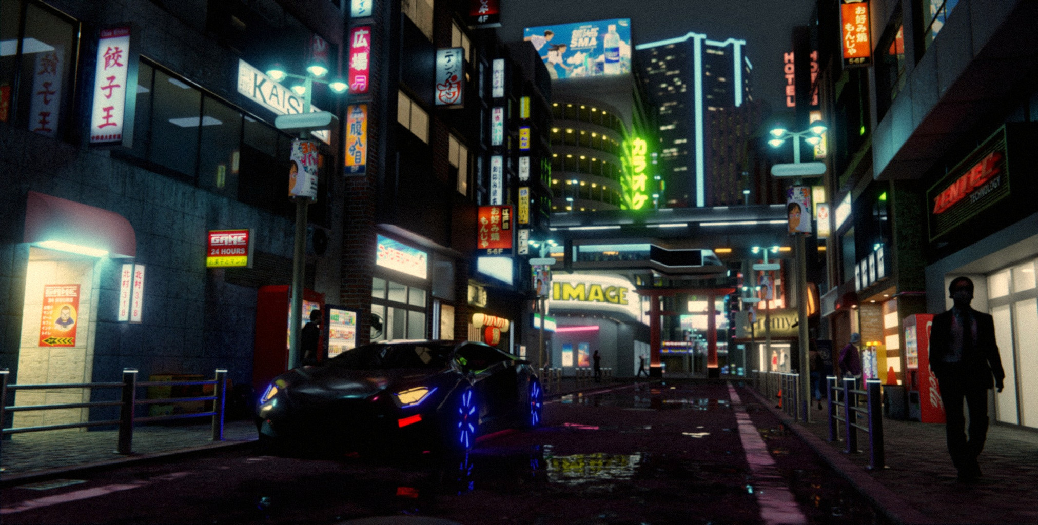 Ryuichi: "Futuristic street. Render in #blender It's still…" - 🔞 baraag.net