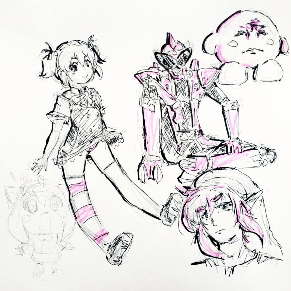 monsen: "pink doodlin" - 🔞 baraag.net