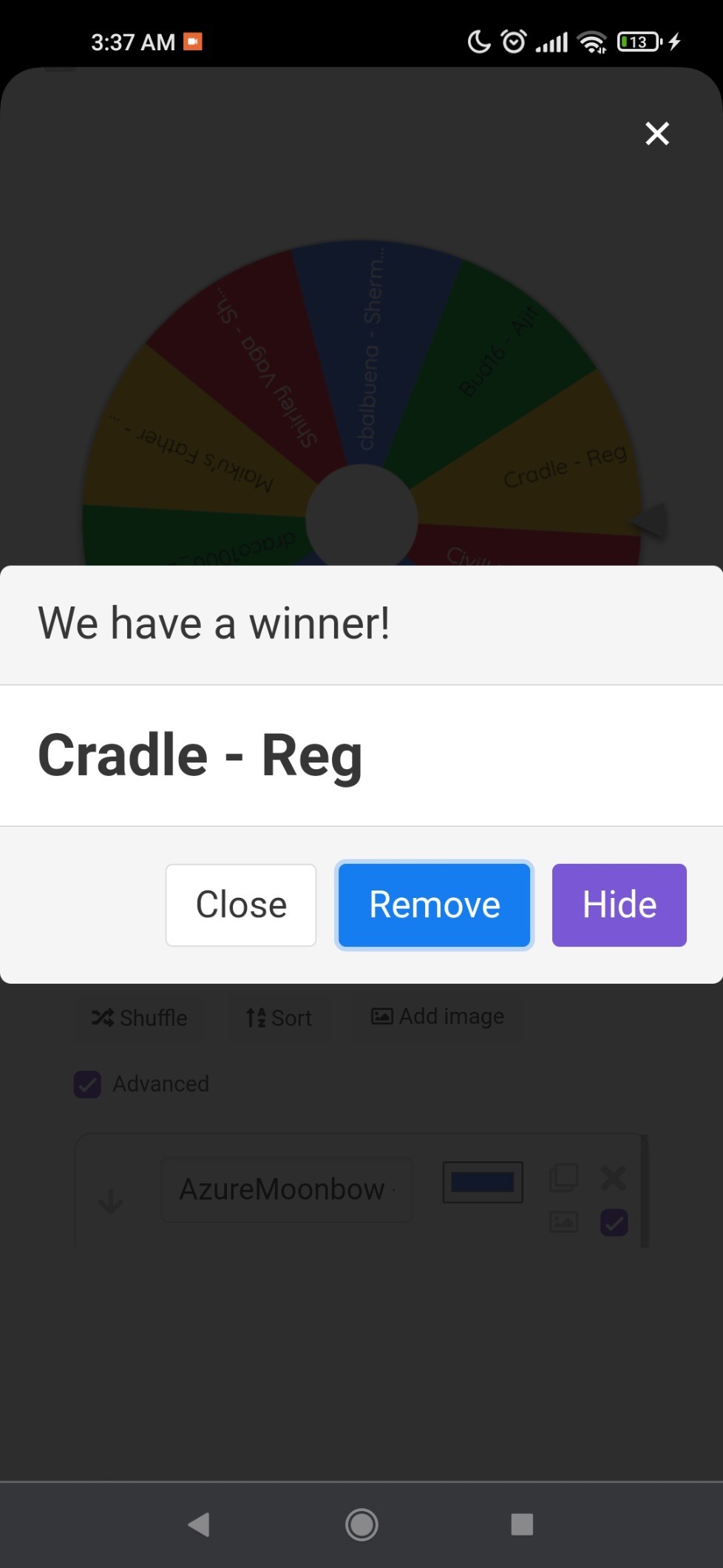 Memo: "@ERRORfound I just enter the site wheelofnames a…" - 🔞 baraag.net