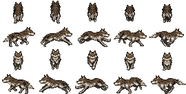 🔞Humbird0 Shares NSFW📡: "Here are the other #wolf #sprite I ripped from ...