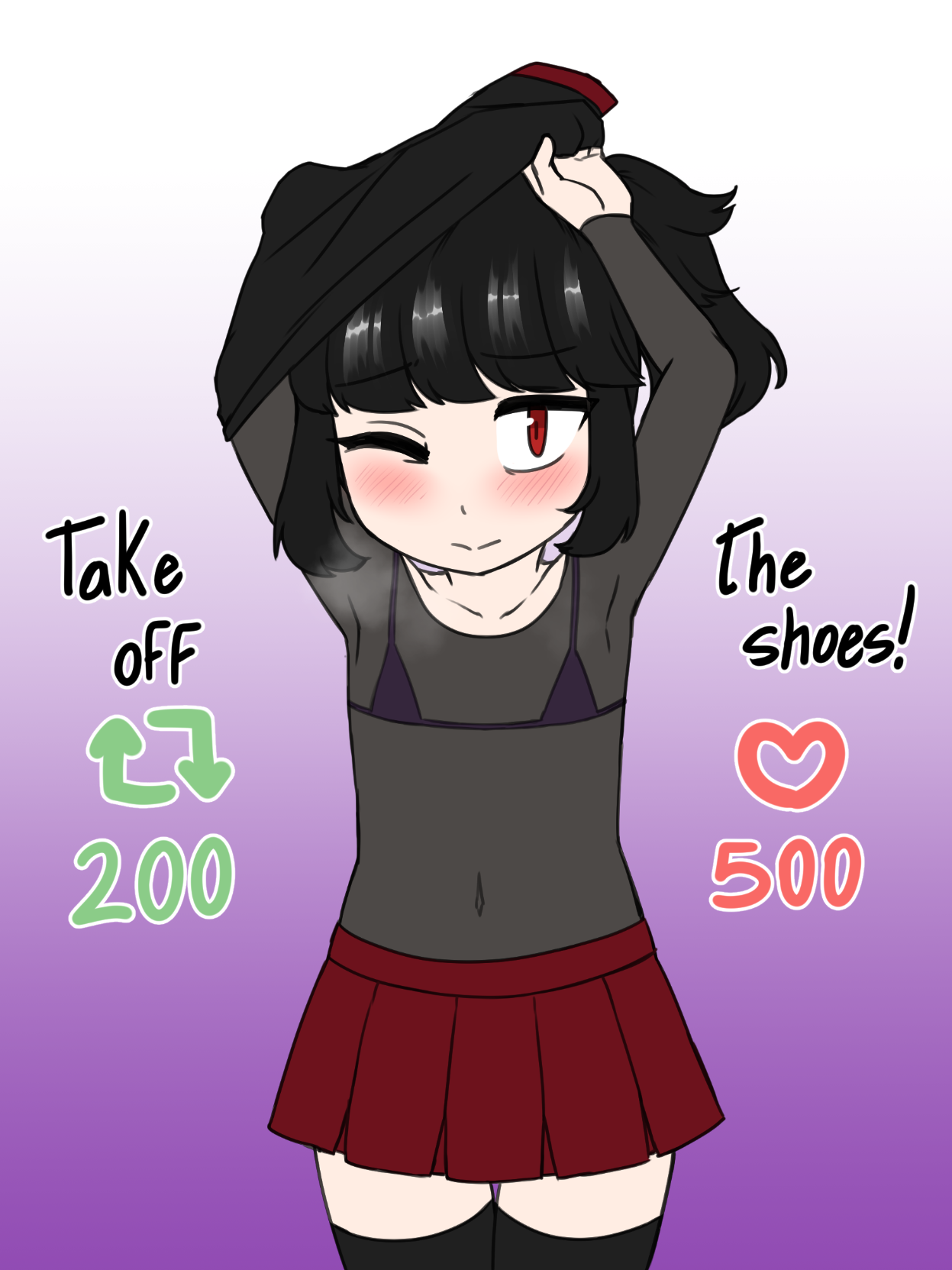 Vermelha :verified:: "Strip game continues! 👠 #loli #oc #original" - 🔞 ...