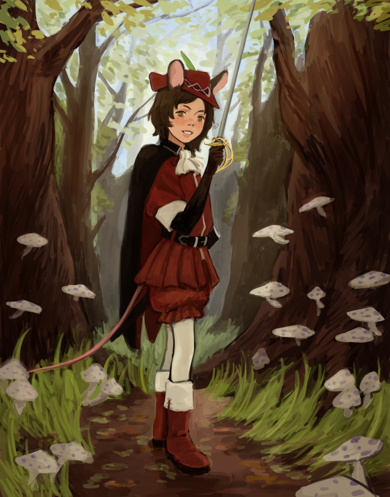 Billabo: "Billa in his Red Mage outfit, adventuring in a fo…" - 🔞 ...