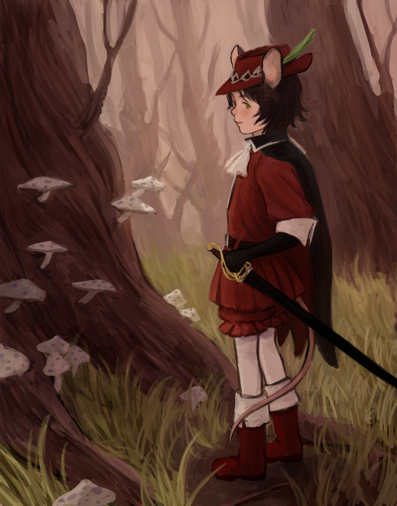 Billabo: "Billa in his Red Mage outfit, adventuring in a fo…" - 🔞 ...