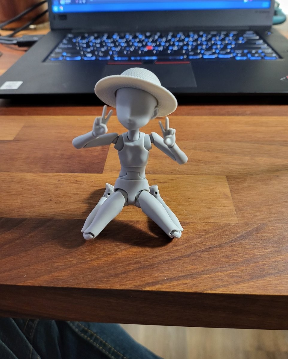 Galbert: "I got a posable model. 😈" - 🔞 baraag.net