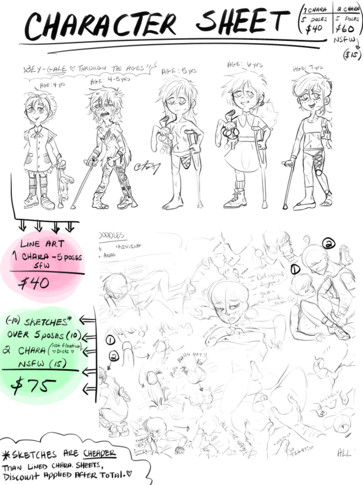 Fuck_forever 🔞: "Commissions are open 🫣 pay me to draw for you! Ju ...