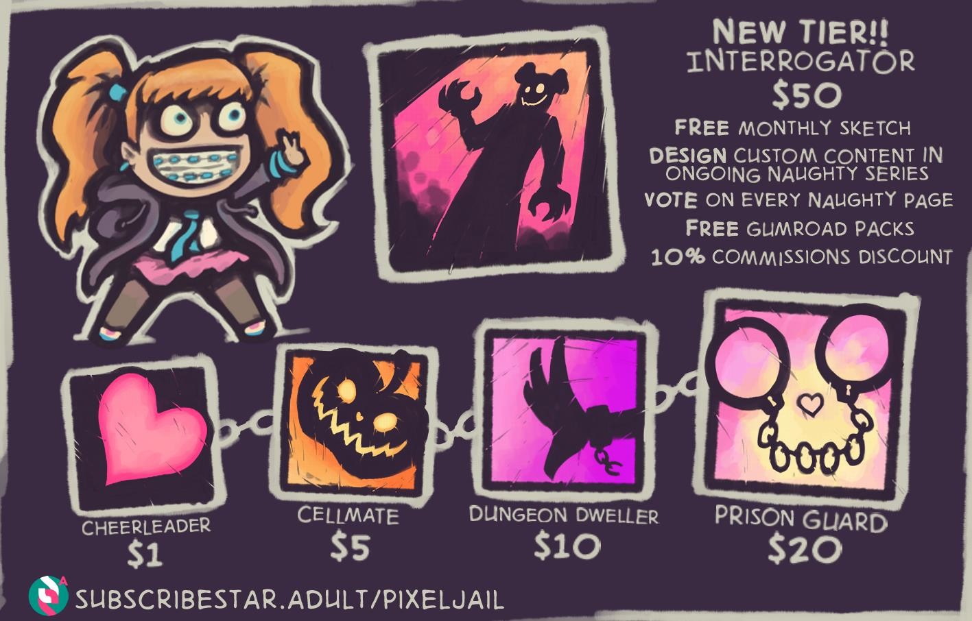 PixelJail: "I have a new reward tier available on @SubscribeS…" - 🔞 ...