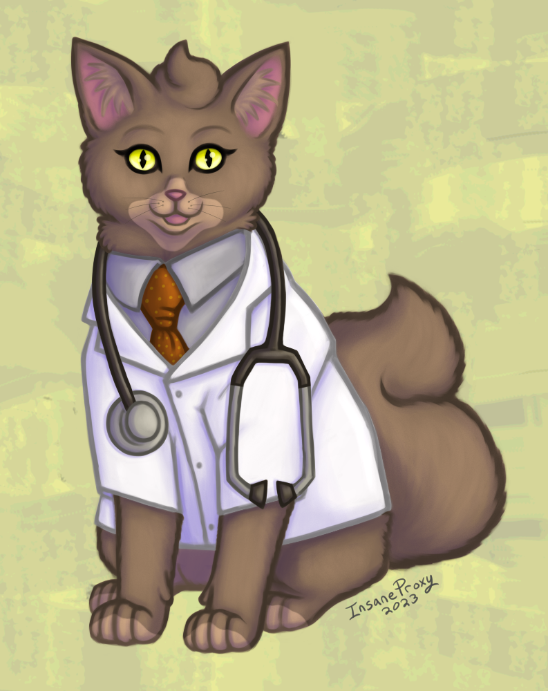 Insane Proxy: "Commission from a friend. #cat #sfw #feral" - 🔞 baraag.net