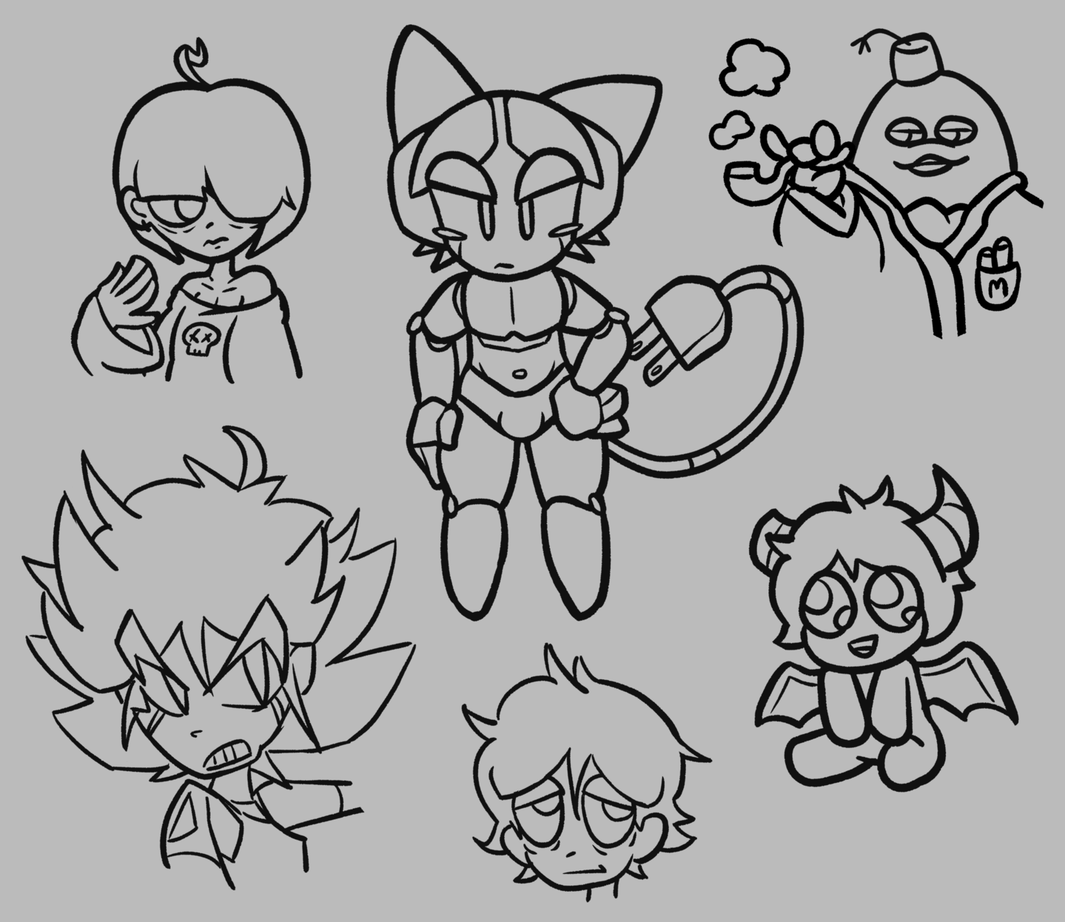 Blarn🍎: "Random doodles 🖋️ #art #sfw #boy #girl #femboy #…" - 🔞 baraag.net