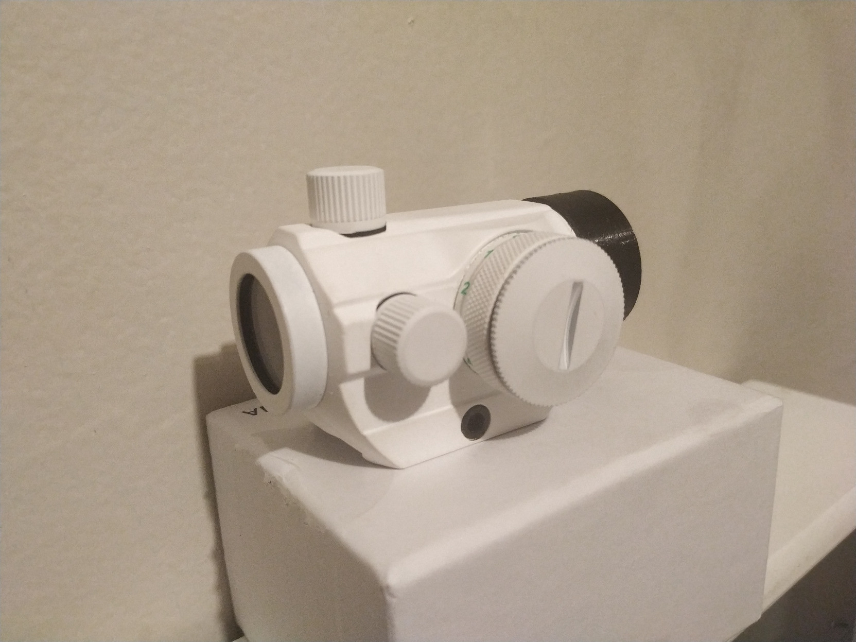 SoggyGoat💦🐐: "White painted red dot sight with a 3D printed kil…" - 🔞 ...