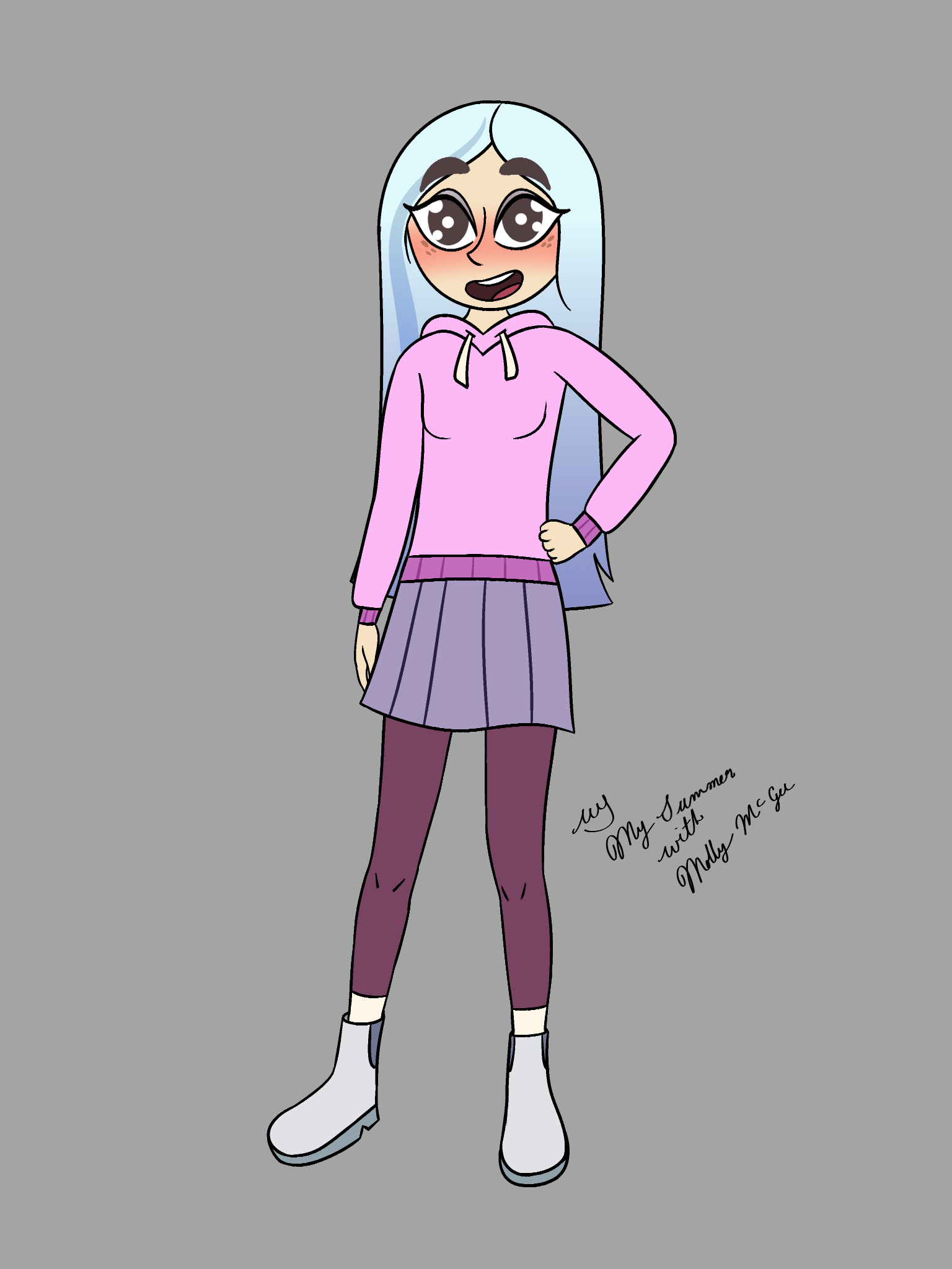 WaffleSteakDraws: "2/? #tgamm #wip #vn #update #theghostandmollymc ...