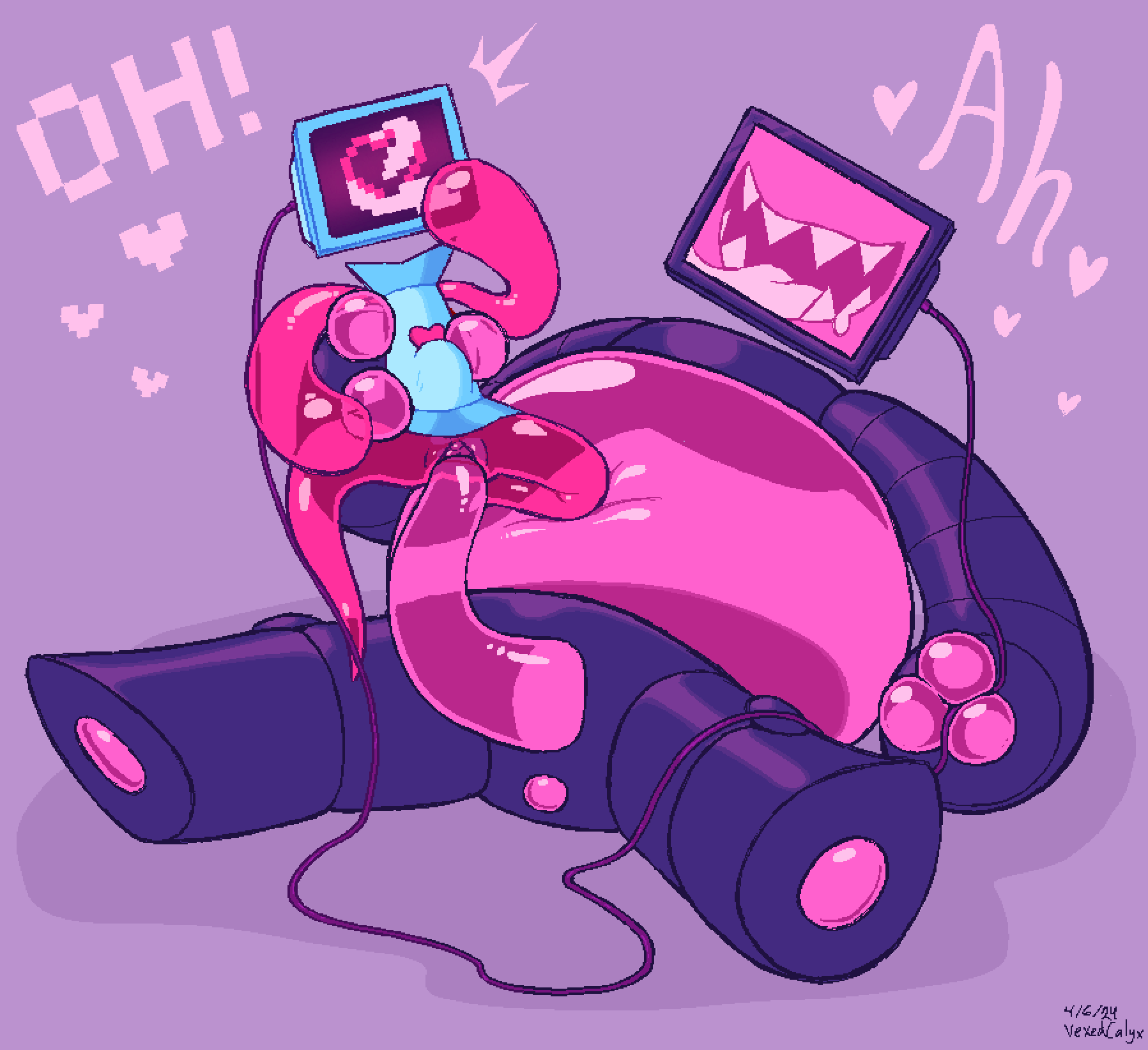 Rule 34 2024 8 Bit Blue Body Blush Bodily Fluids Candy Dessert Dialogue Drooling Eyeless