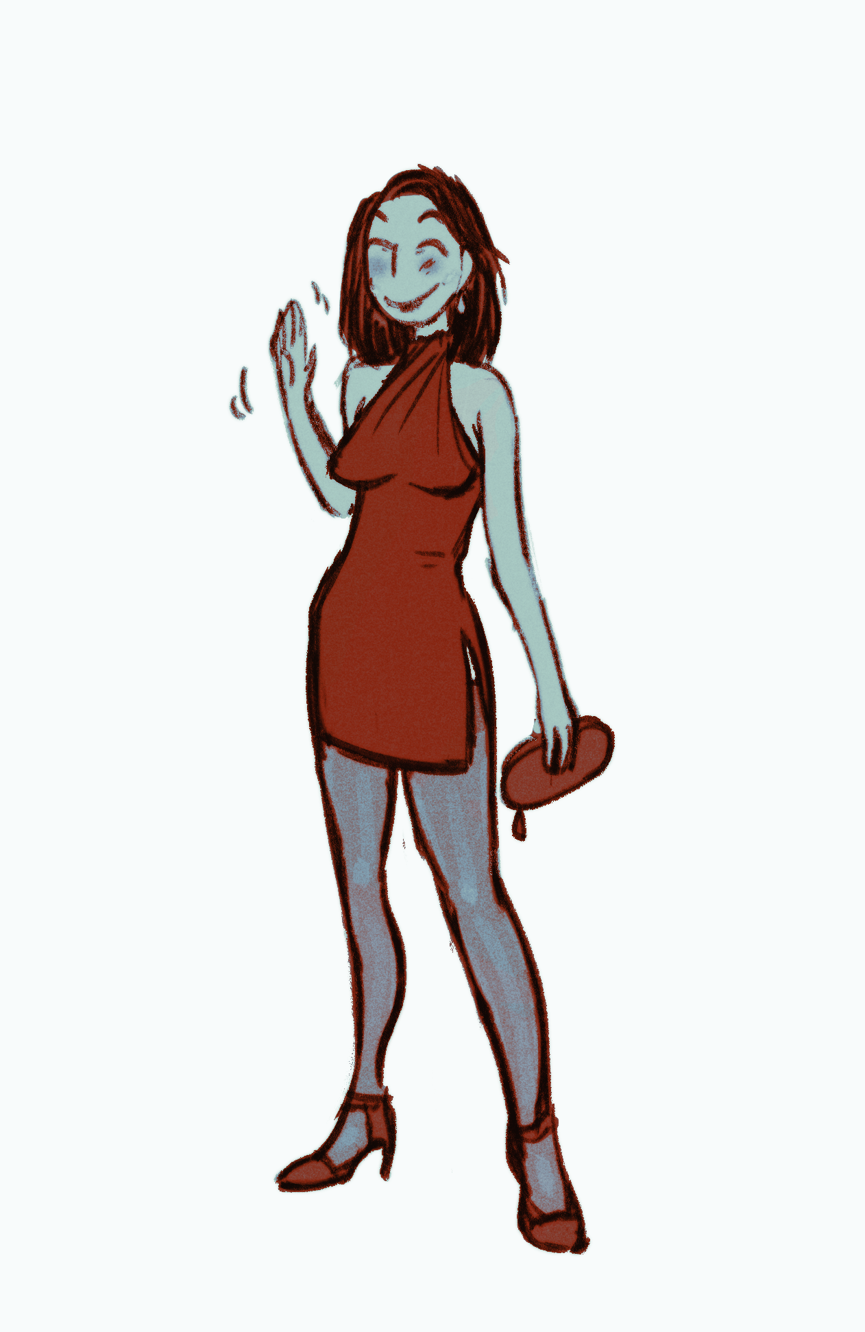 🔞null🔞: "Forgot to share this lil doodle of her outfit for…" - 🔞 baraag.net