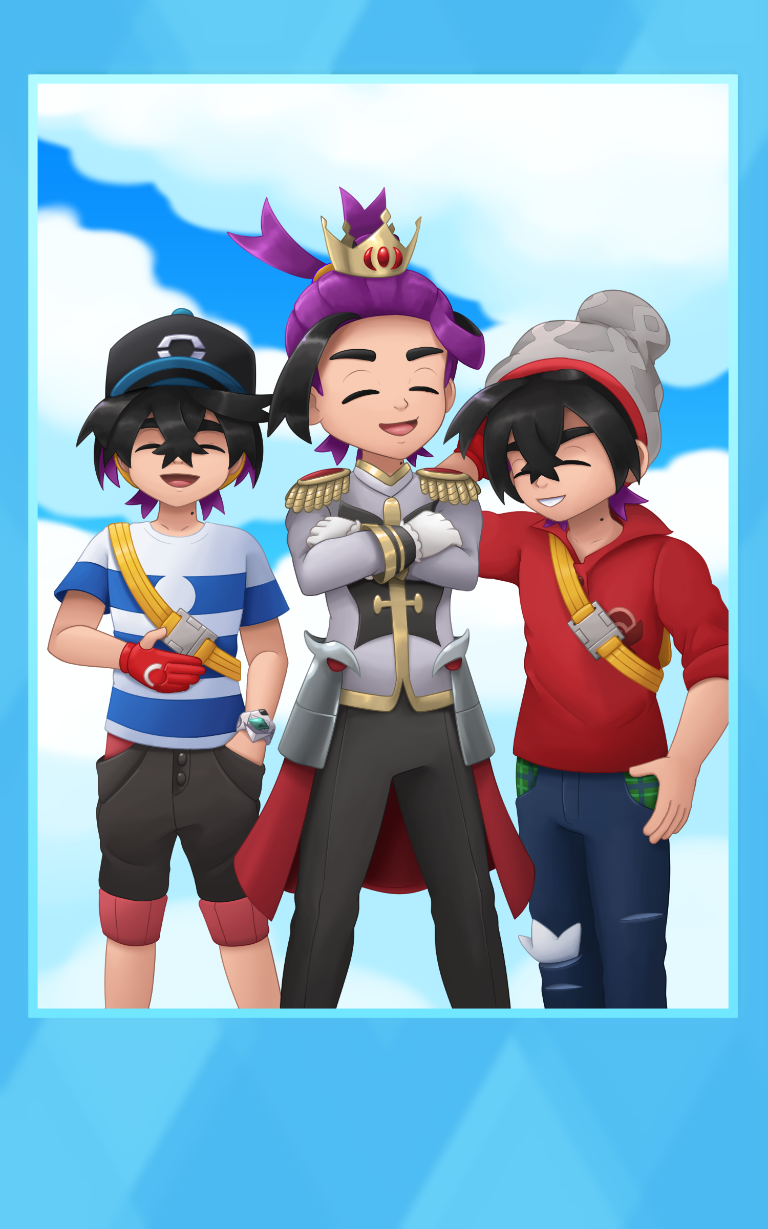 Nuggets Resort: "I did a redraw of a Pokemon Masters screenshot I ...