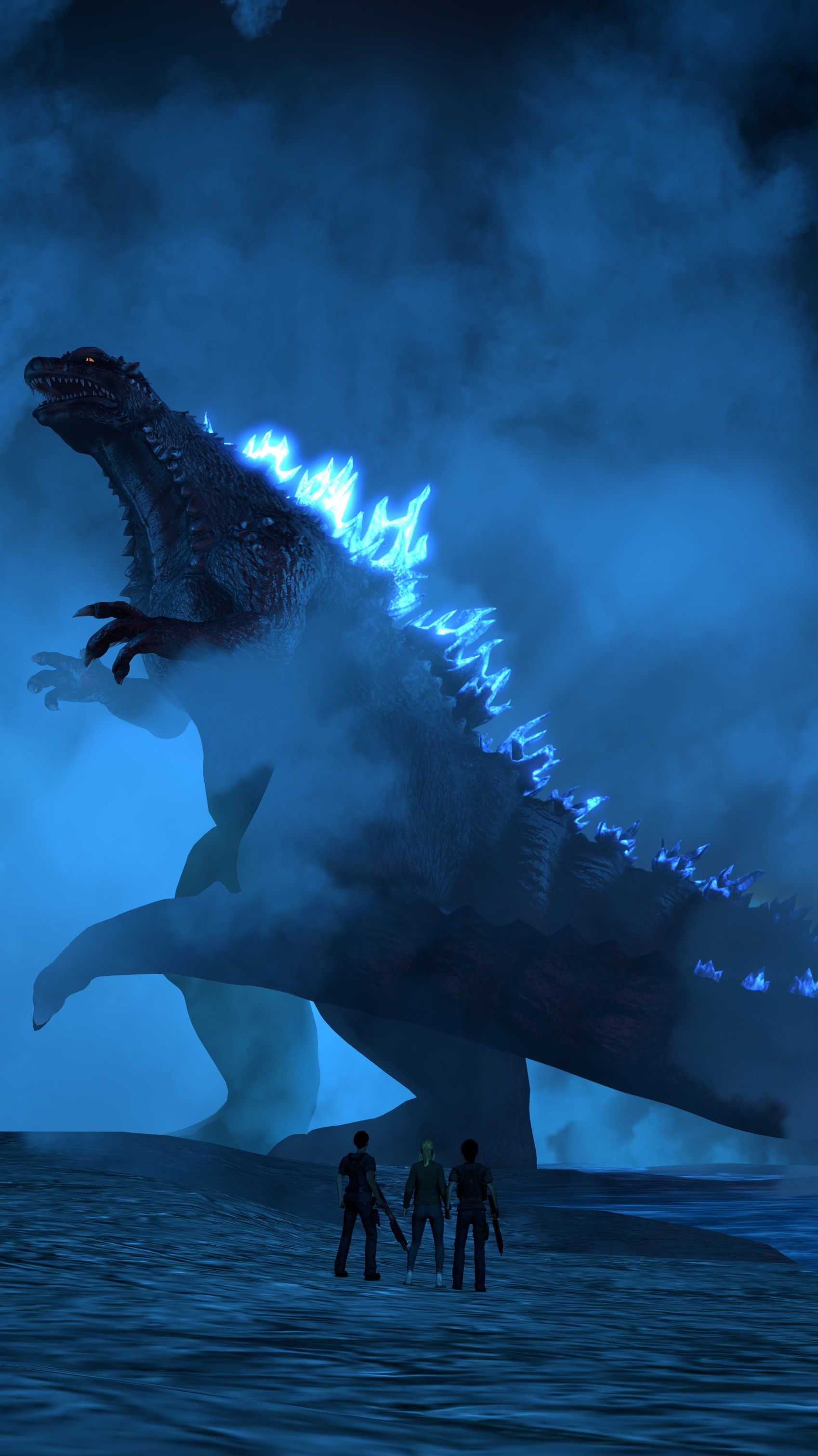 Donkboy: "Godzilla beach #3dcg #godzilla #nick #emmamounte…" - 🔞 baraag.net