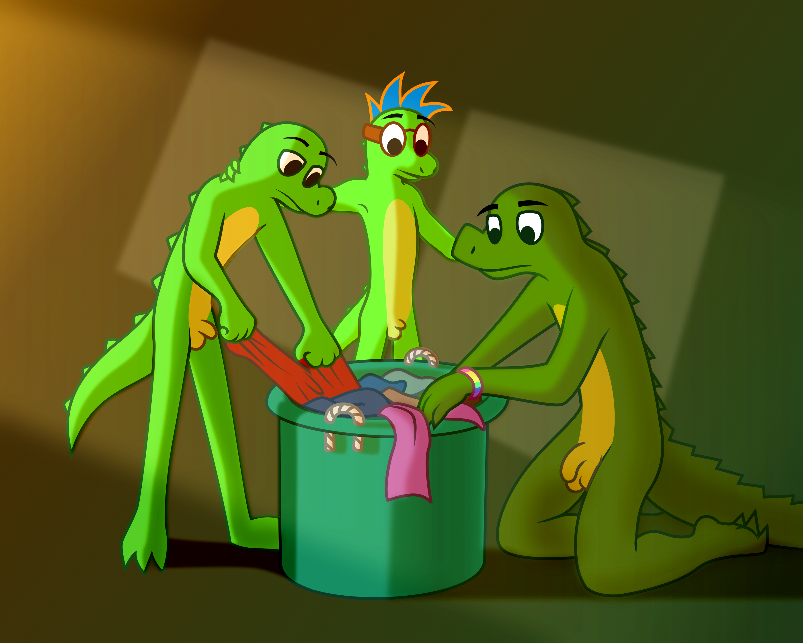 Samareck: "(Old art) The Gader boys Shawn, Stevie and Nelson…" - 🔞 ...