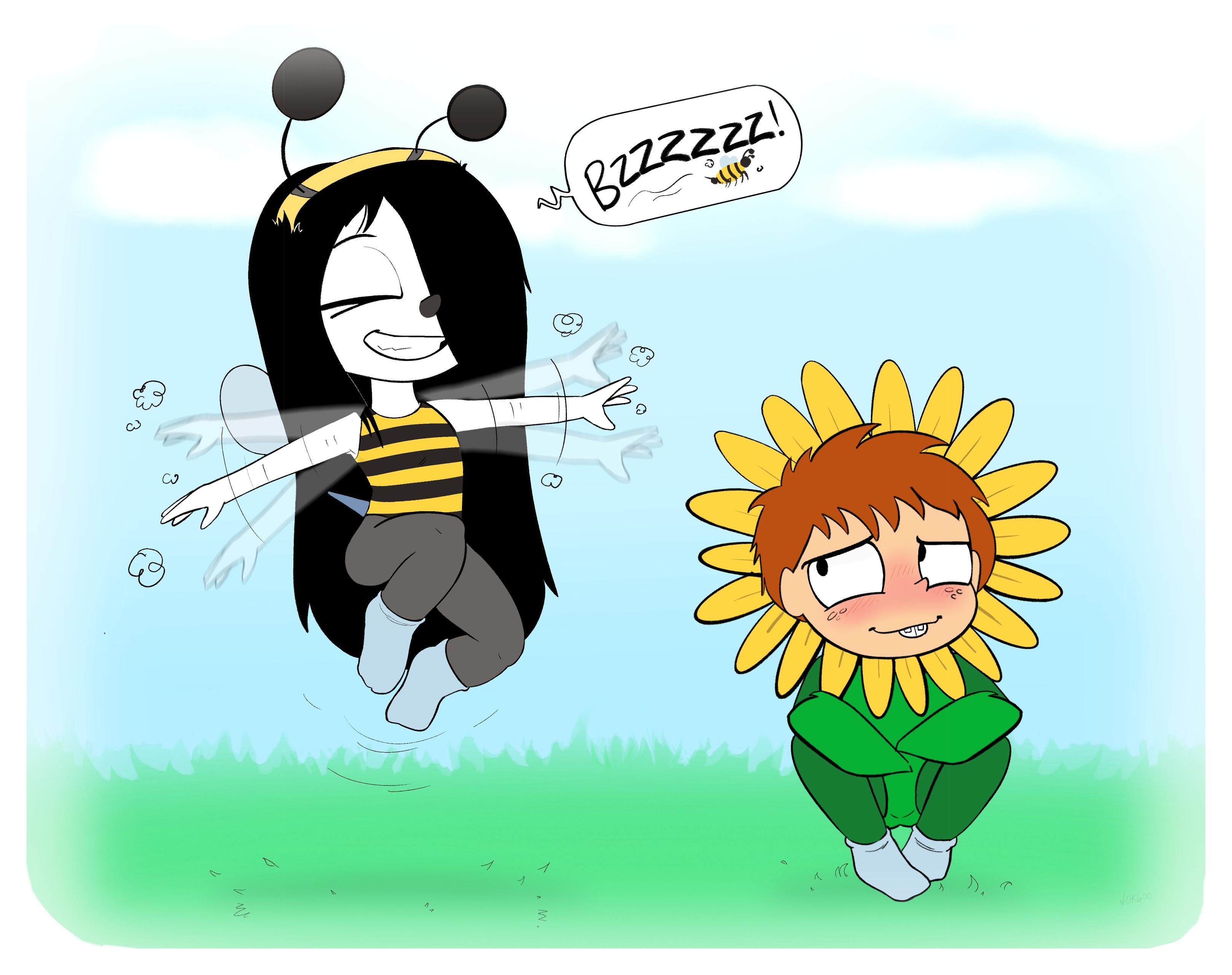 VDK600 :verified:: "Erma and Connor Flower and Bee 🐝 🌻 (Commission fo ...